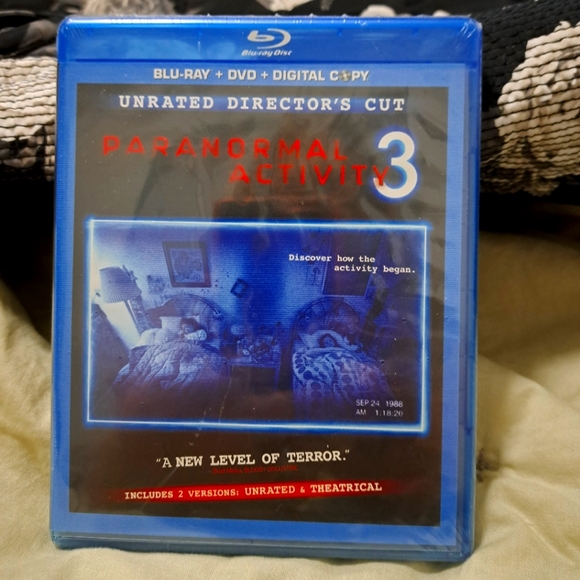 paramount | Media | Blu Ray Dvd Paranormal Activity 3 Rated R Unrated ...
